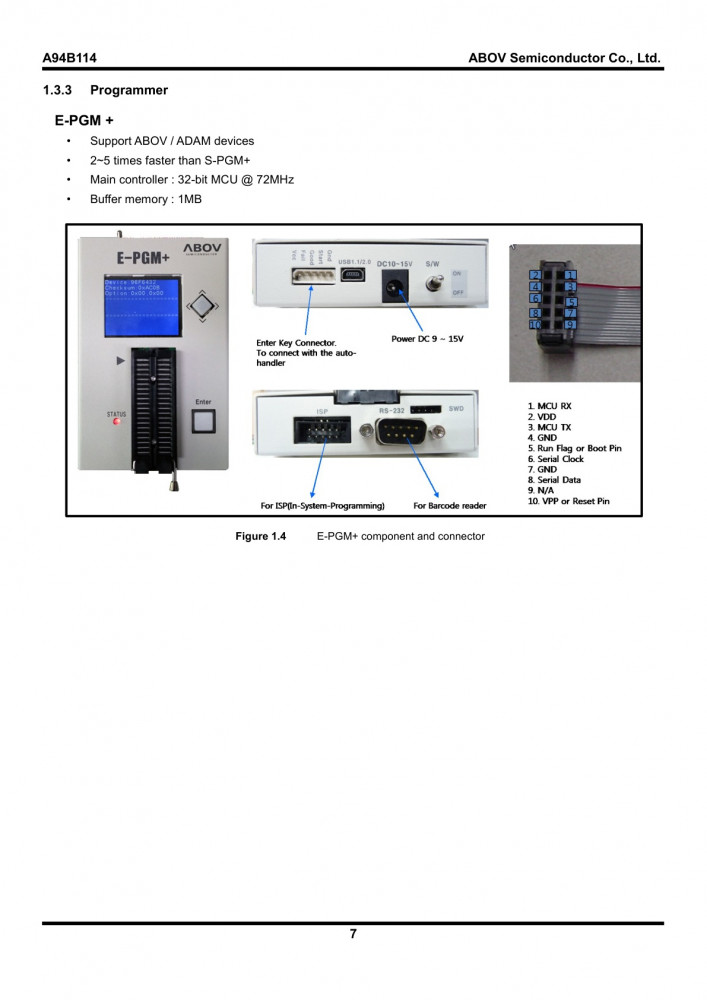 A94B114AEN technical document page 7