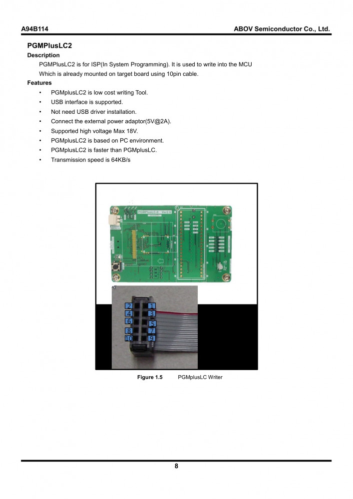A94B114AEN technical document page 8