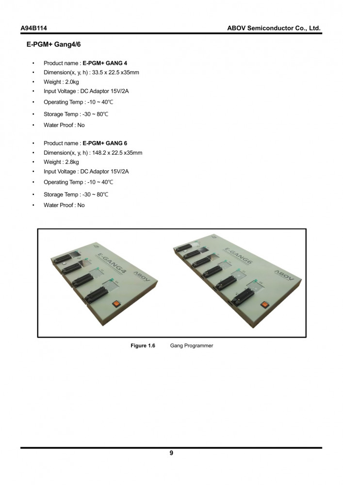 A94B114AEN technical document page 9