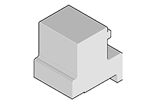 Support Tool for Vertical Power Module for 7-Row Receptacle