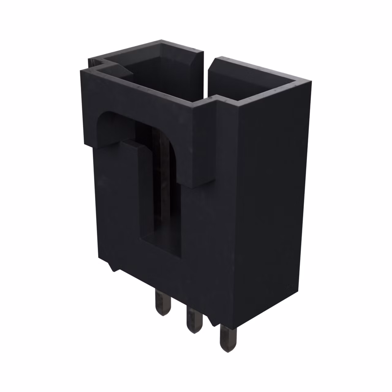 2.54mm Pitch SL Header, Single Row, Vertical, 3.05mm Pocket, Shrouded, 3.81mm Tail Length, 3 Circuits, Tin (Sn) Plating for sale