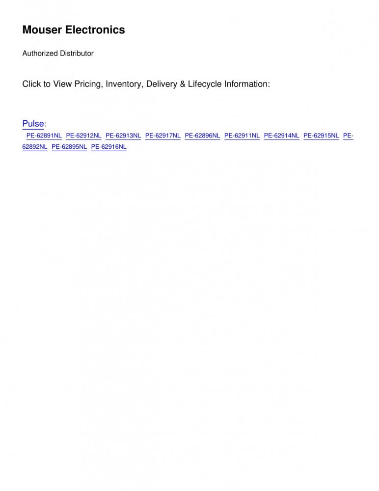 PE-62892NL datasheet page 3