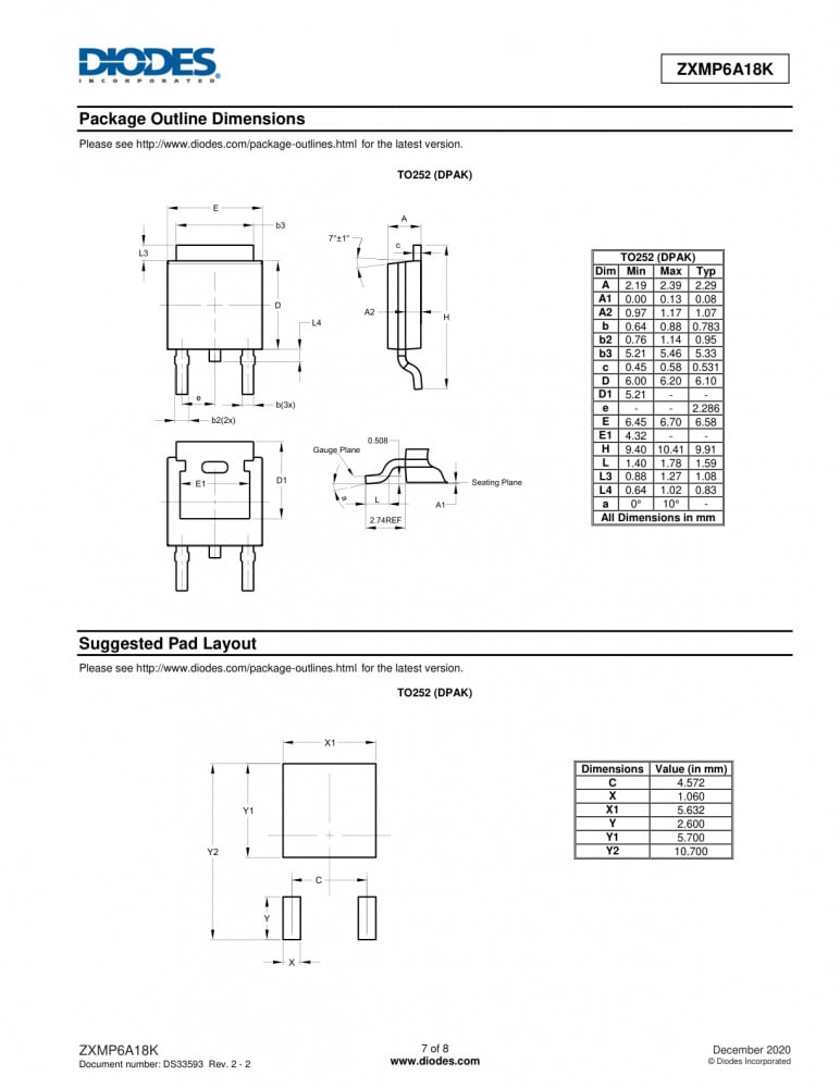 ZXMP6A18KTC datasheet page 7