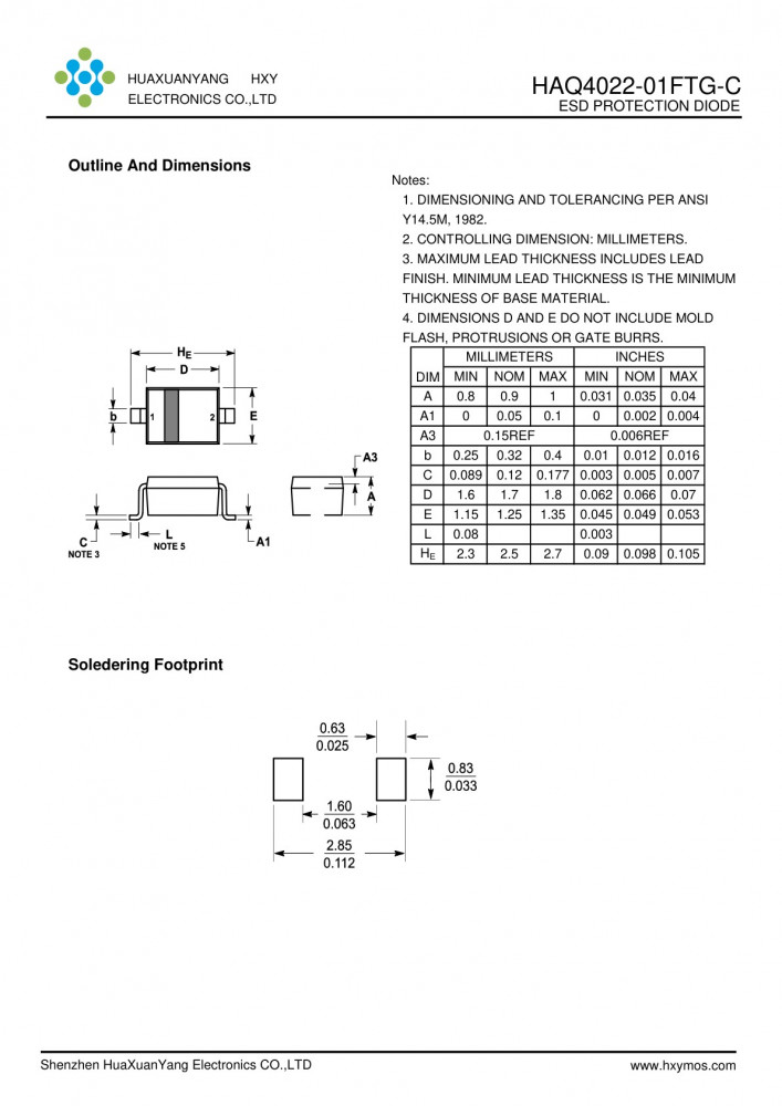 HAQ4022-01FTG-C datasheet page 3