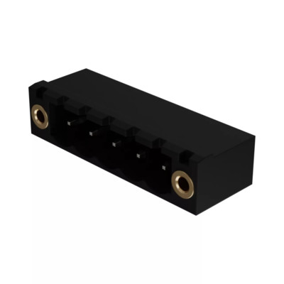 5.00mm Pitch Eurostyle Right-Angle PCB Header, with Threaded Retention Inserts, 5 Circuits for sale