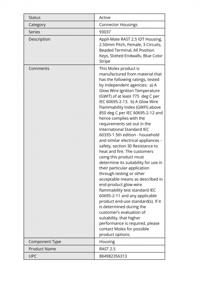 Molex 930370001 document image, page 2