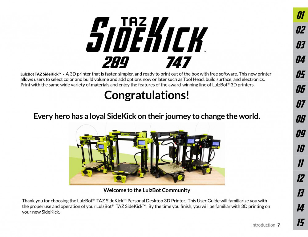 LulzBot TAZ SideKick document image 9