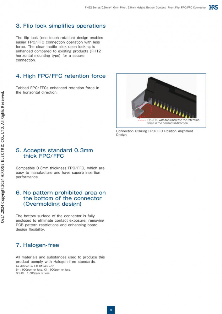 HRS FH52E datasheet page 3
