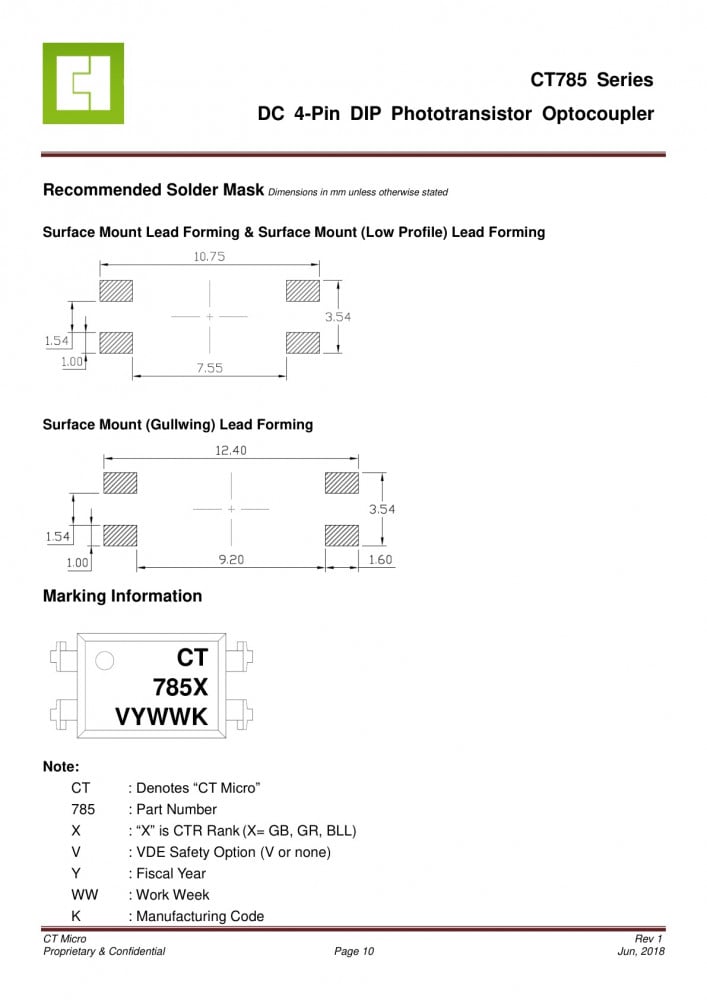 CT785GR datasheet page 10