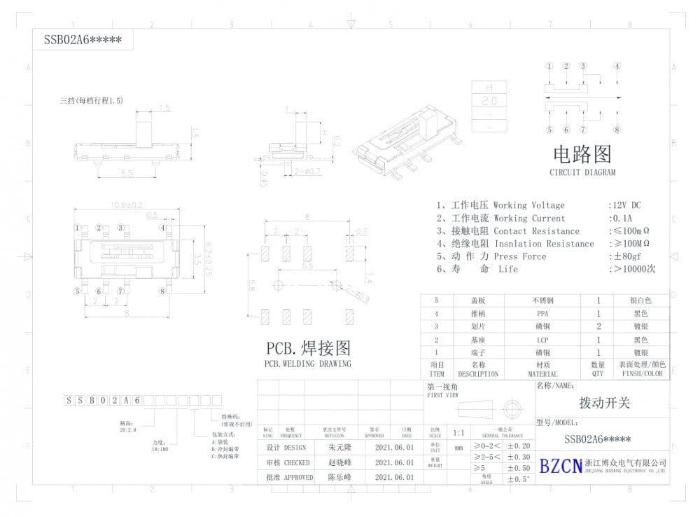 SSB02A62018B specification page 2