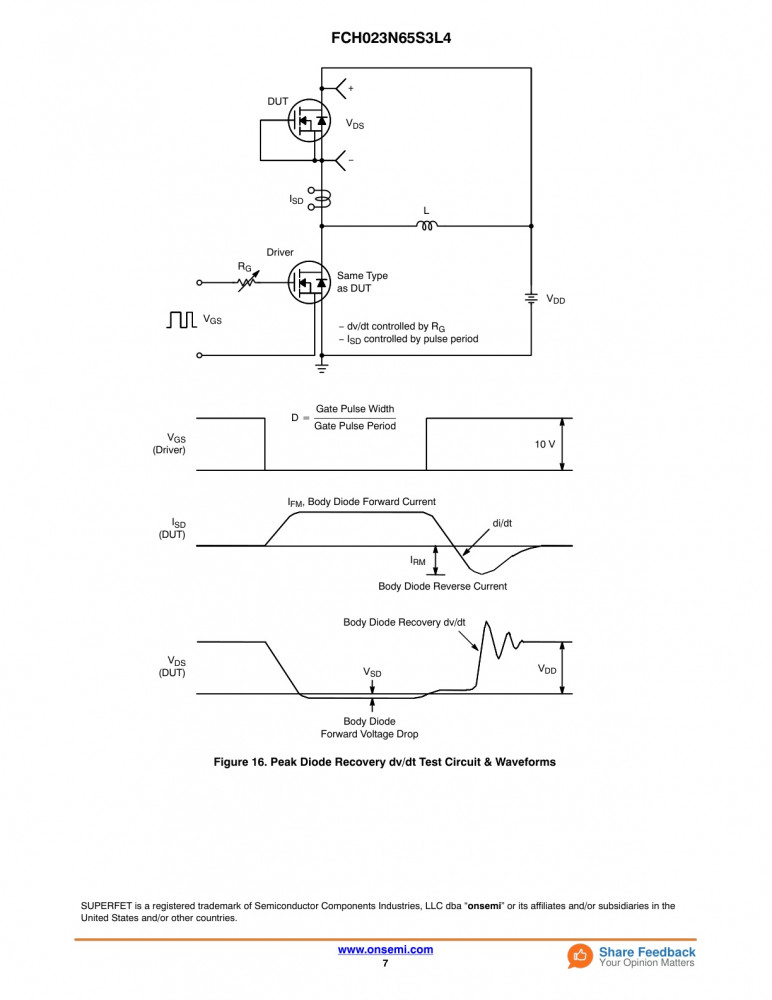 FCH023N65S3L4 datasheet page 7