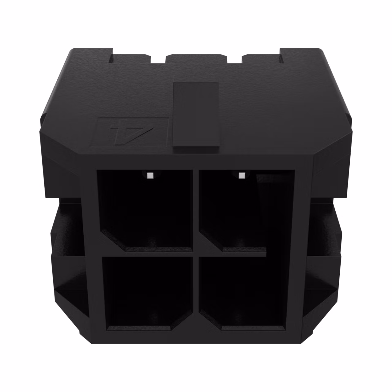 Micro-Fit+ Right-Angle Header, Through Hole, 3.00mm Pitch, Dual Row, 4 Circuits, 1.52µm Matte Tin (Sn) Plating, Glow-Wire Capable, Press Clip, Black, 1.80mm PC Tail, Tray for sale