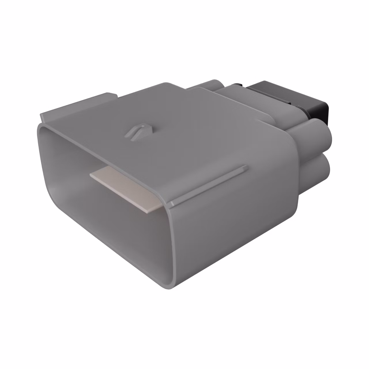 MX150 Hybrid Mat-Sealed Male Connector Assembly, Dual Row, 16 Circuits, Keying Option B, without Connector Position Assurance, Light Gray for sale