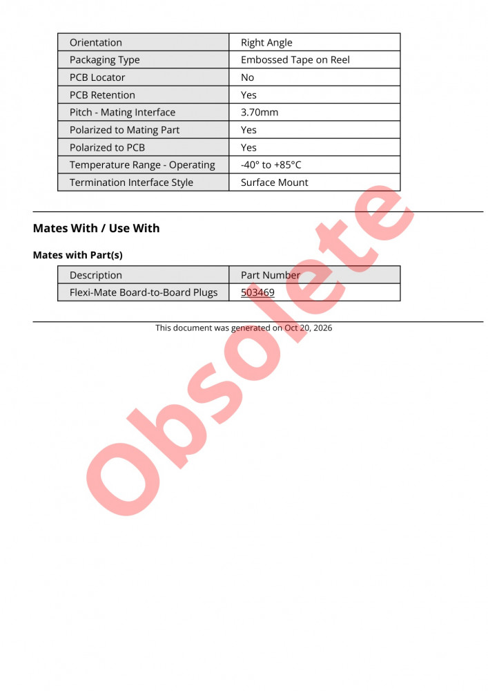 MOLEX 5034710200 technical document image, page 3