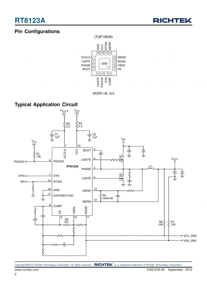 RT8123A datasheet page 2