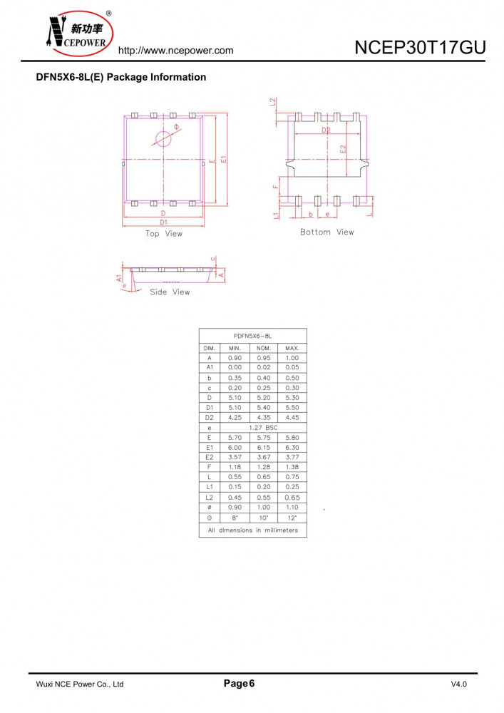 NCEP30T17GU datasheet page 6