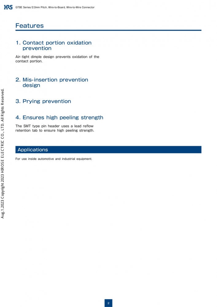 GT8E Series document page 2