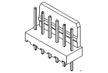 KK 254 Header, Vertical, Square Pin, Friction Lock, 8 Circuits, 18.80mm Mating Pin Length, 3.43mm Tail Length, 1.52µm Reflowed Matte Tin (Sn) Plating for sale