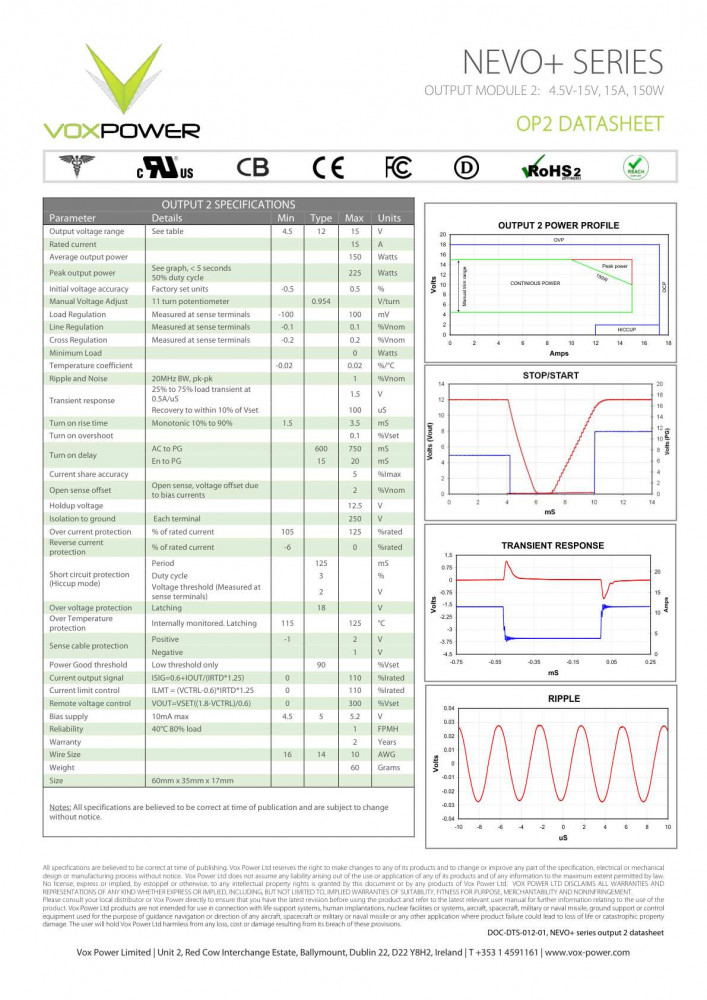 LEA NETWORKS OP2 product documentation page