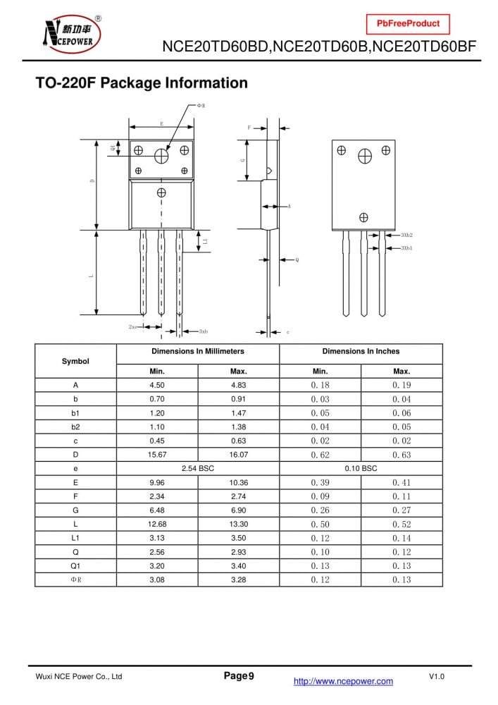 NCE20TD60B datasheet page 9