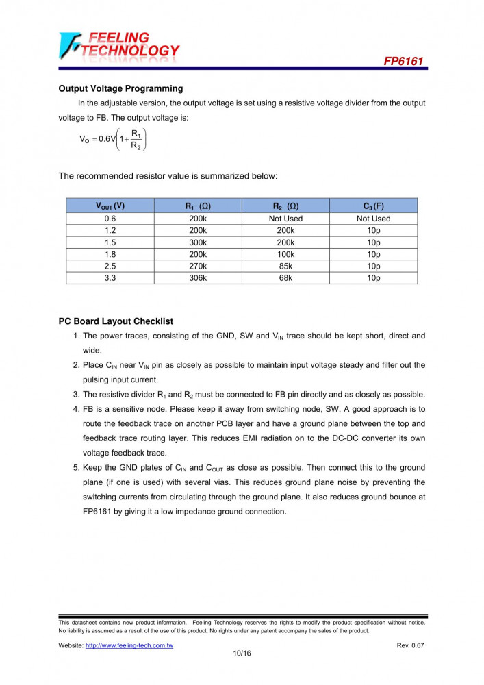 FP6161KR-LF-ADJ datasheet page 10