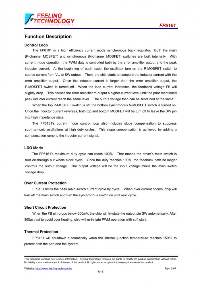 FP6161KR-LF-ADJ datasheet page 7