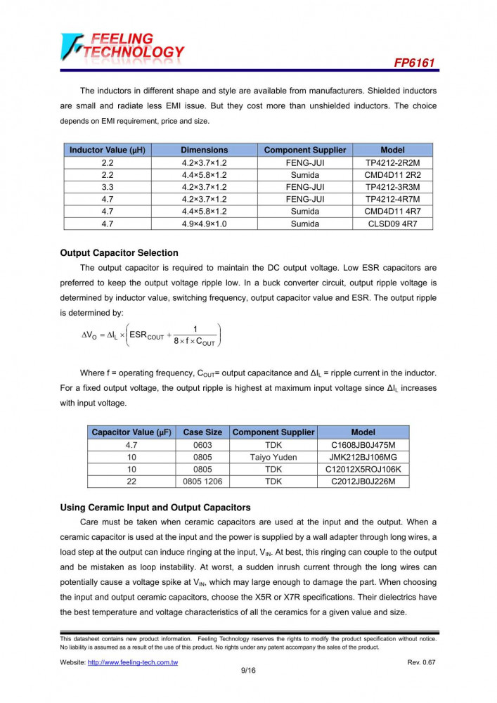 FP6161KR-LF-ADJ datasheet page 9