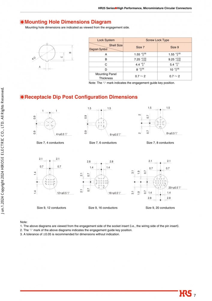HR25 series document page 7