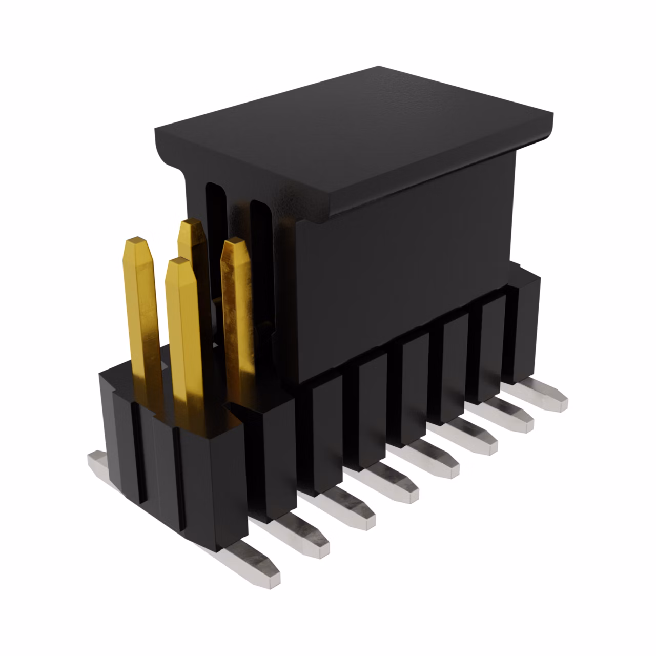 Slim-Grid Header, 16 Circuits, Surface Mount, Vertical, Unshrouded, 0.76µm Select Gold (Au) Plated, with Pick-and-Place Cap, Tube, Lead-Free for sale