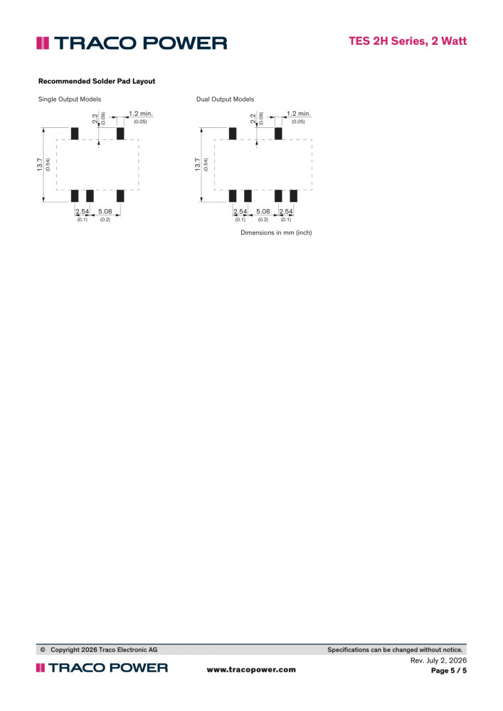 TES 2H series technical document, page 5