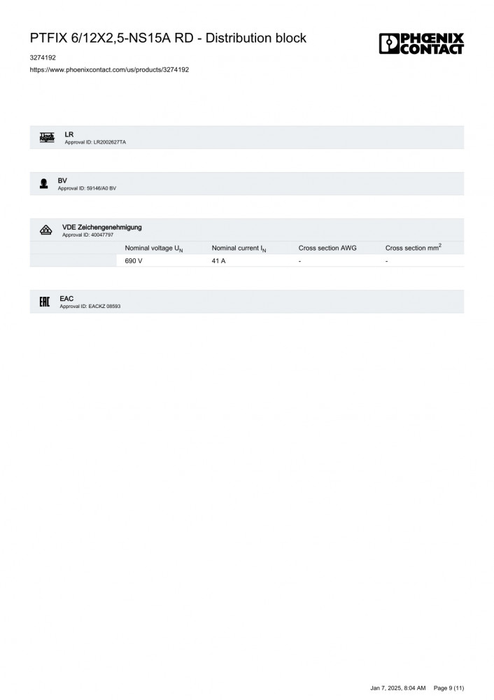 Phoenix Contact 3274192 technical document page 9