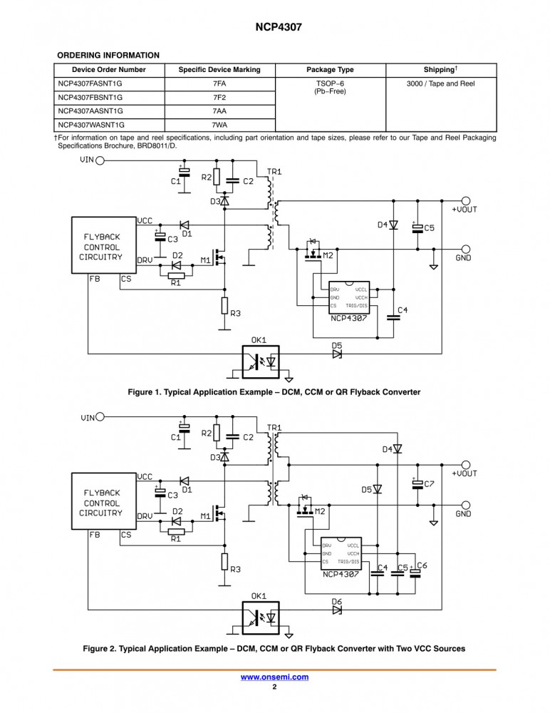 NCP4307 datasheet page 2