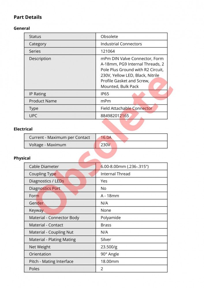 MOLEX S11 series technical drawing, page 2