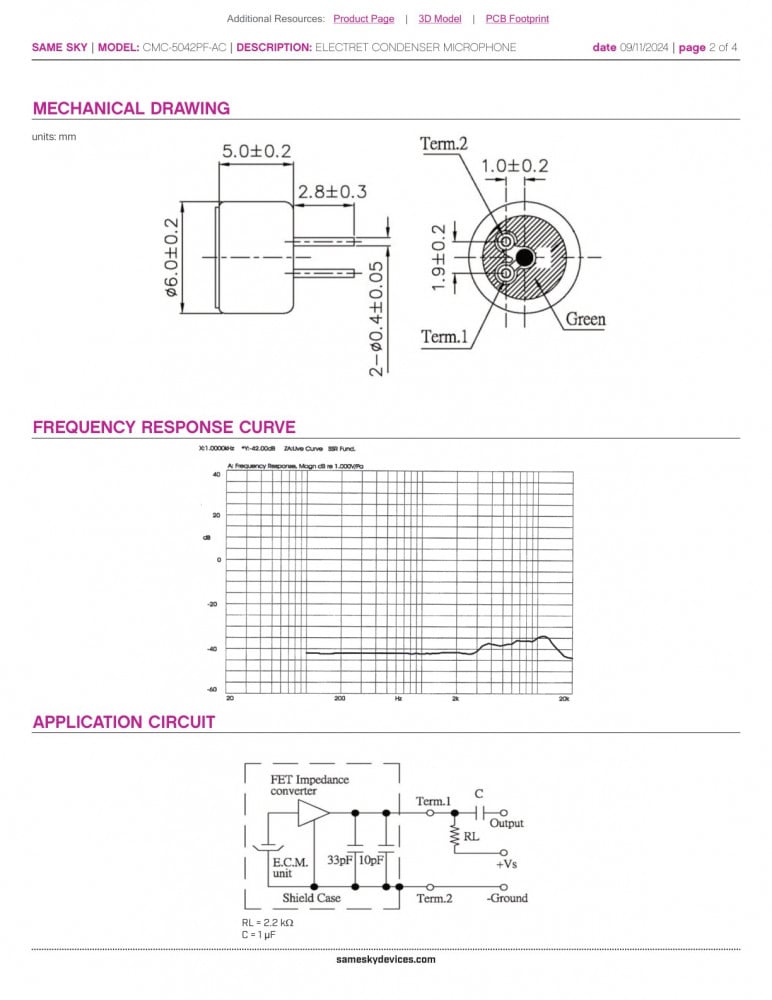 CMC-5042PF-AC datasheet page 2