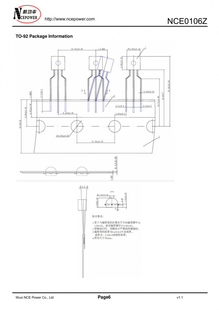 NCE0106Z datasheet page 6