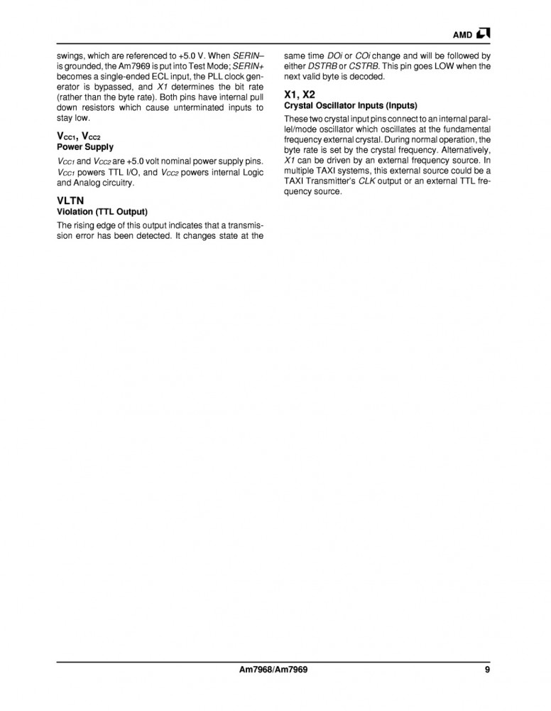 AM7968-125JC datasheet page 10
