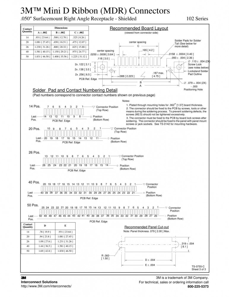 3M 10226-1210PE technical document page 3