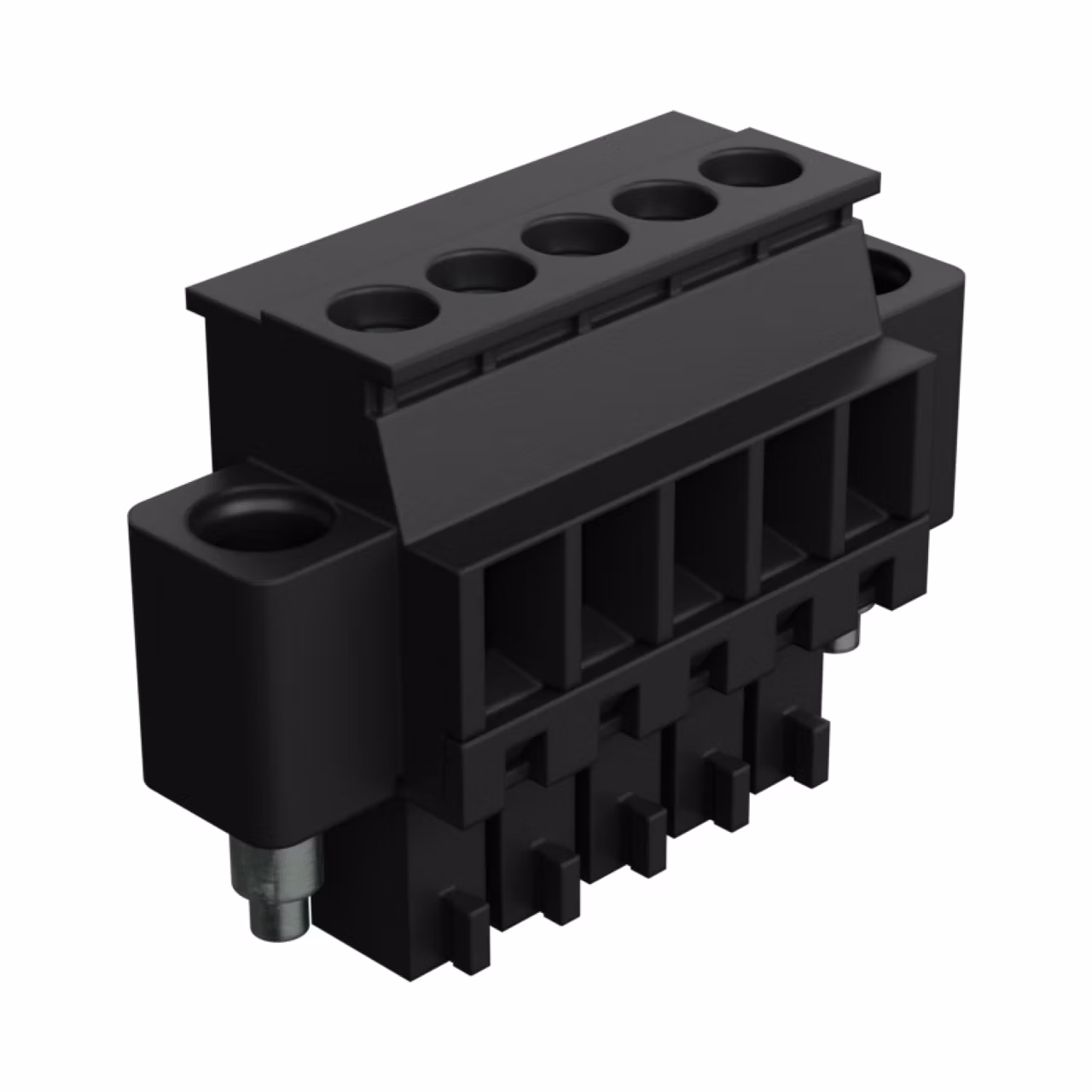 3.50mm Pitch Eurostyle Vertical Plug, with Retention Screws, Front Wire Entry, 5 Circuits for sale