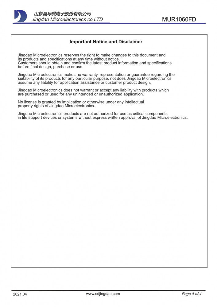 MUR1060FD datasheet page 4