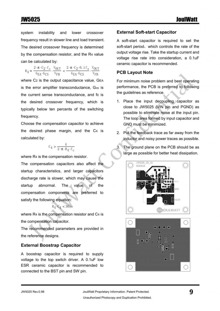 JW5025 datasheet page 9