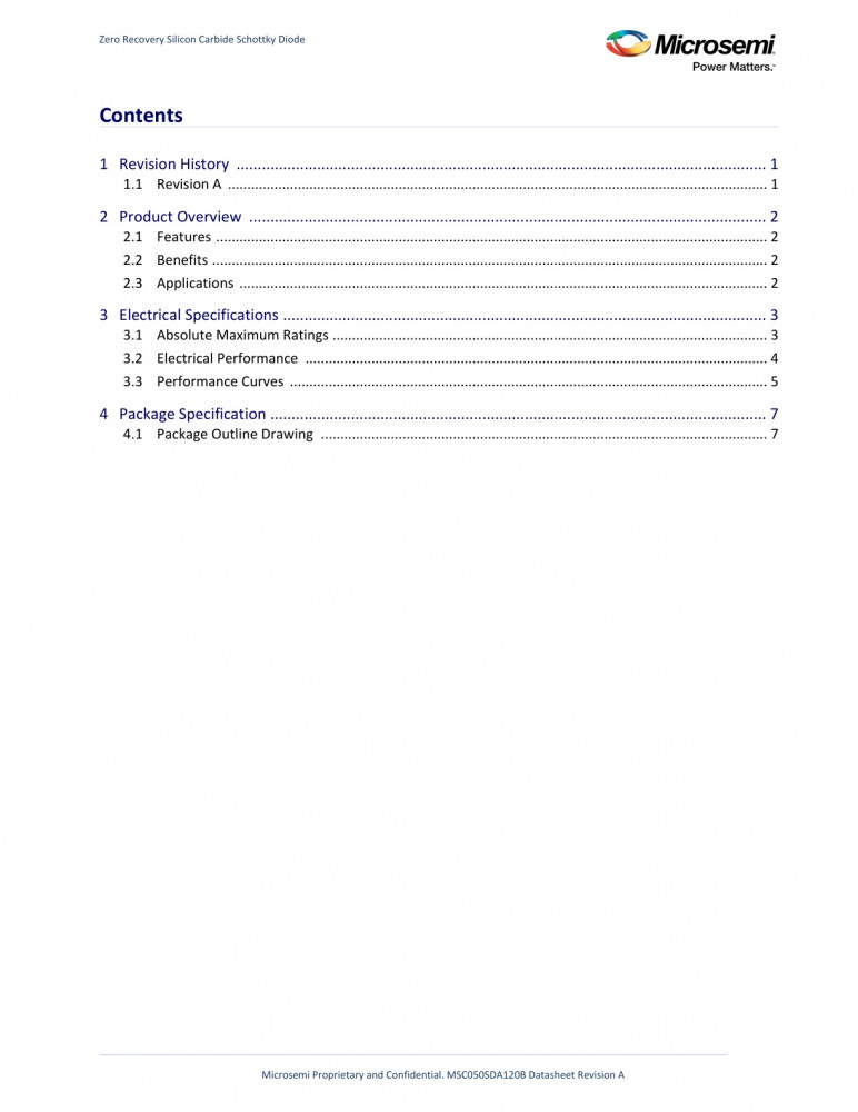 MSC050SDA120B datasheet page 2
