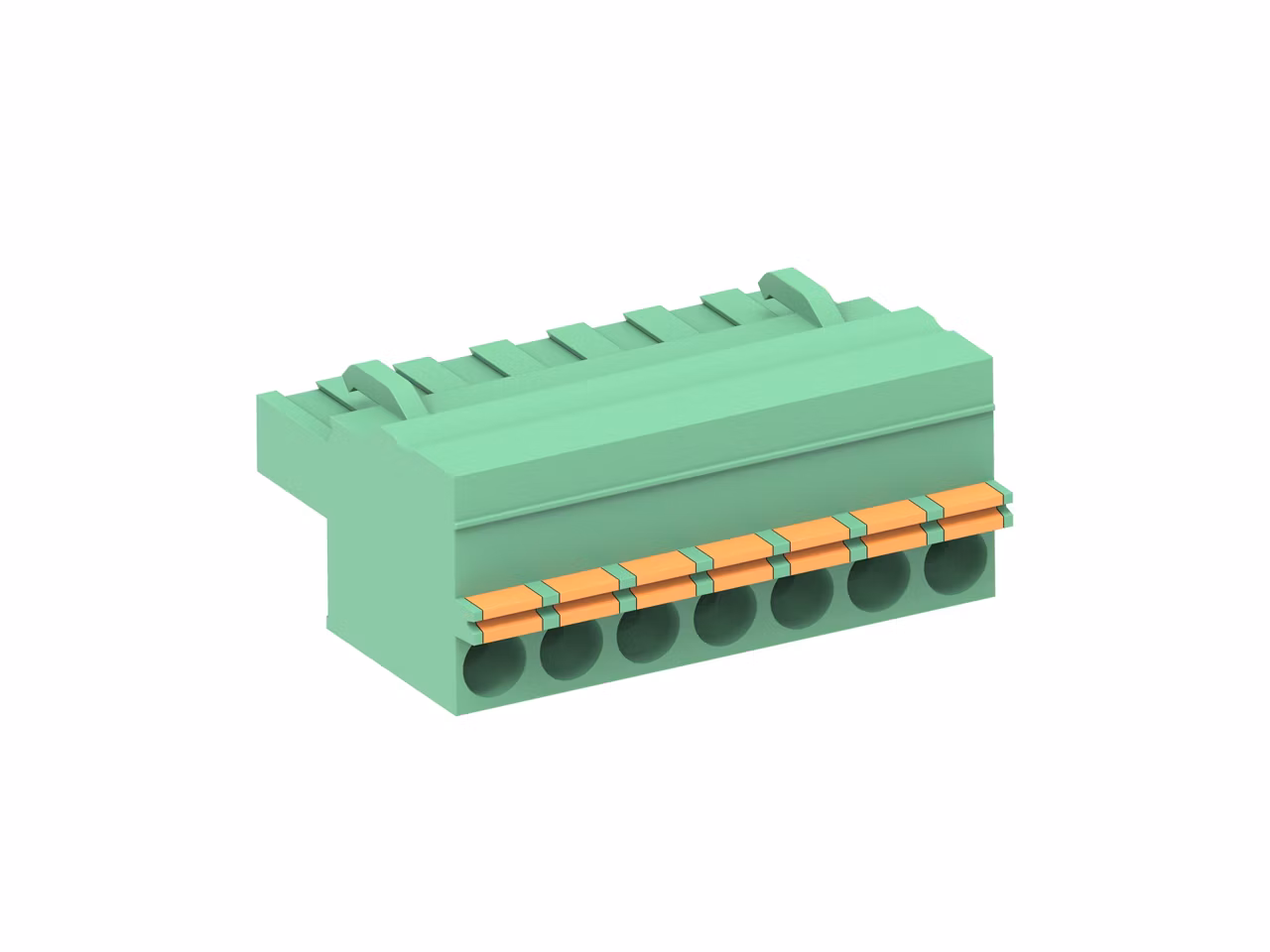 5.08mm Pitch Eurostyle Horizontal Plug, Spring-Type, In-Line, 7 Circuits for sale