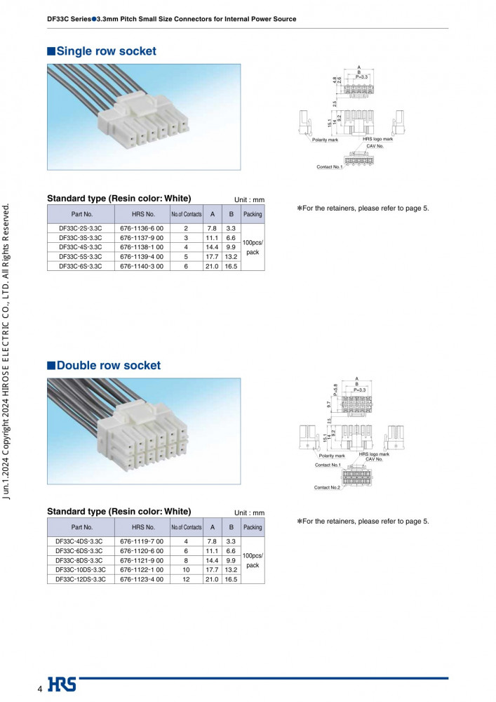 HRS DF33C datasheet page 4