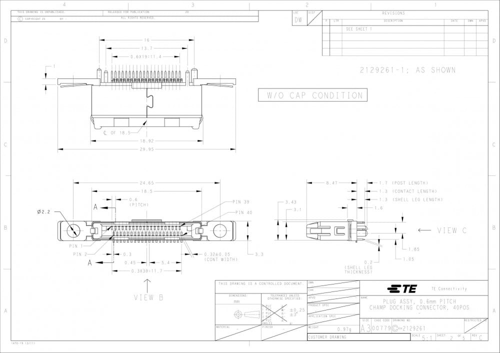 TE Connectivity 2129261-1 drawing page 2