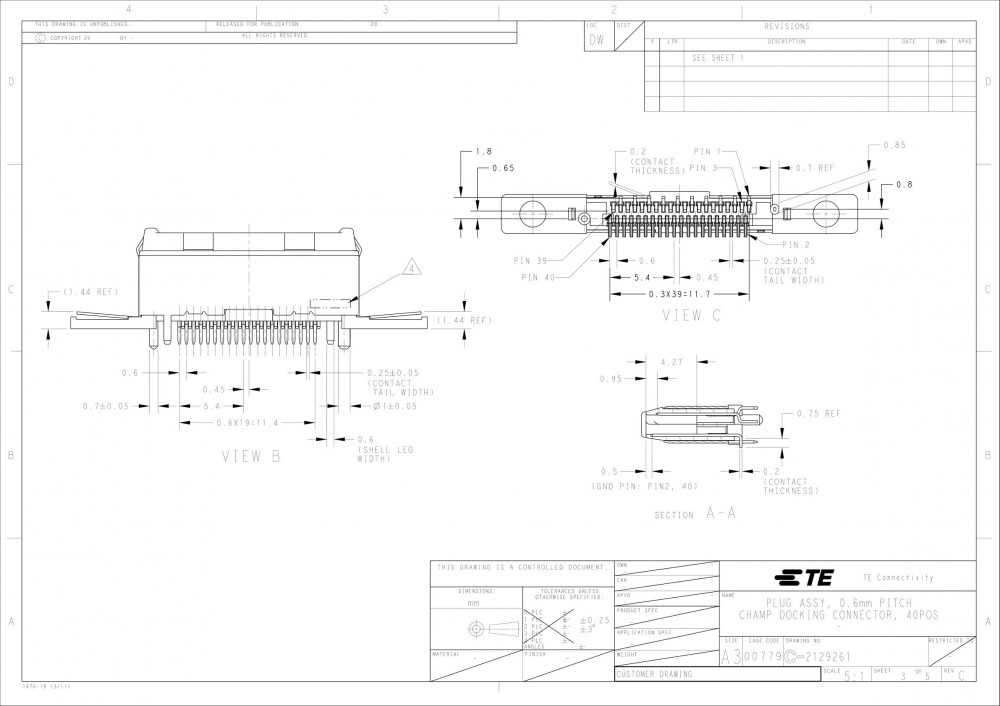 TE Connectivity 2129261-1 drawing page 3