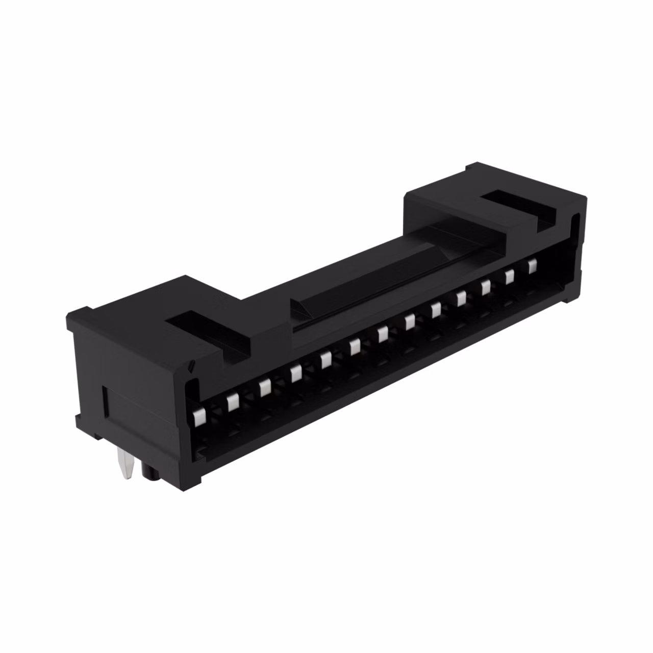1.25mm Pitch, Micro-Lock Plus PCB Header, Single Row, Right-Angle, Through Hole, Tin-Bismuth Plating, Positive Lock, 13 Circuits, Black for sale