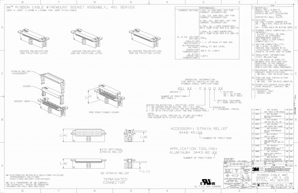 3M 3448-45140 technical drawing page 1