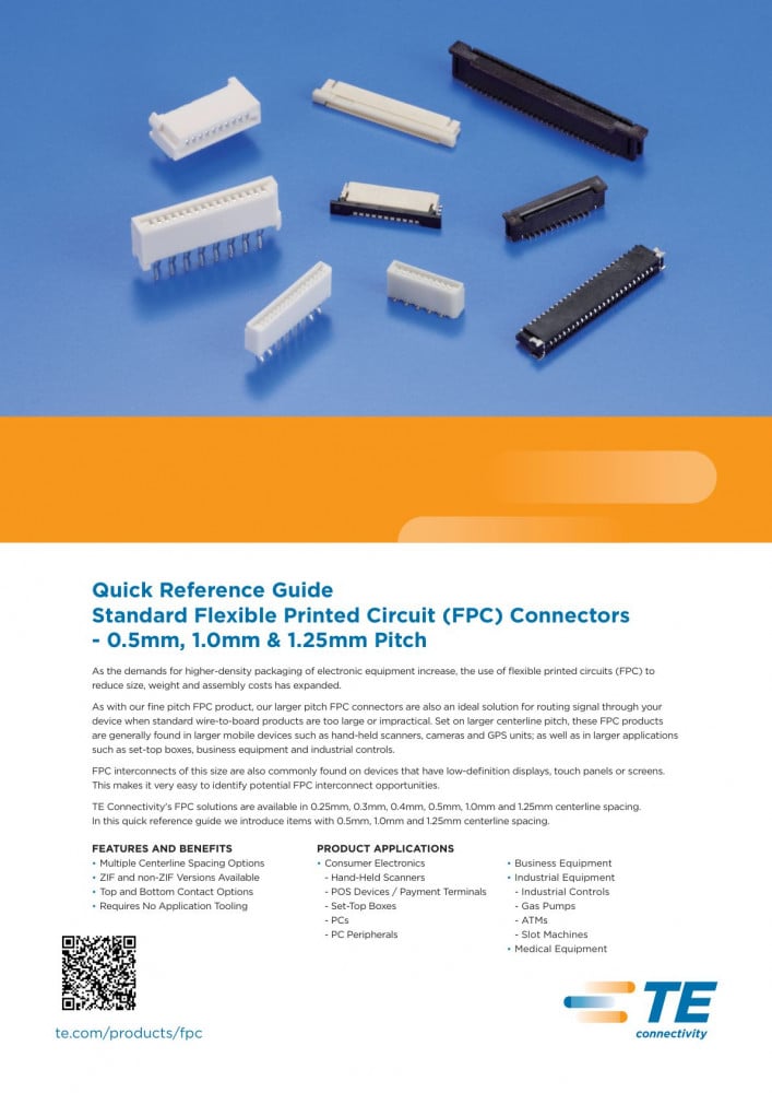 TE Connectivity FPC connector guide page 1