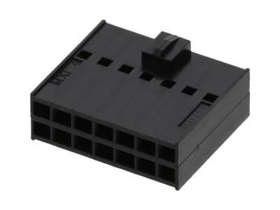 2.54mm Pitch C-Grid III Crimp Housing Dual Row, 50 Circuits, Black
