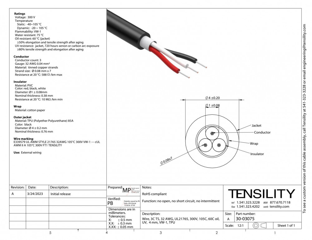 Tensility International 30-03075 wire drawing